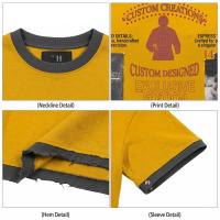 China Custom Oversized Graphic T-Shirt with Exposed Seams and Distressed Hem for Men for sale