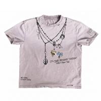 China Custom Acid Wash Oversized Men's T-Shirt with Distressed Detailing and Customizable Fabric for sale