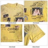 China Custom Dirty Wash Oversized Boxy Fit Hand-Distressed T-Shirt for Streetwear Brands for sale