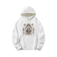 China Custom Oversized Over-Zipper Graphic Full Zip Hoodie with 350-400 GSM Fabric for Streetwear for sale