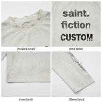 China Custom Screen Print Vintage Wash Boxy Fit Long Sleeve Crop T-Shirt for Men for sale