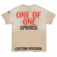 China Custom Oversized Vintage Wash Distressed Graphic T-Shirt For Men for sale