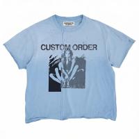 China Custom Vintage Washed Distressed Oversized Raw Edge Graphic T-Shirt for Men for sale