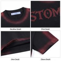 China Custom 100%cotton Spray Dye Oversized T-Shirt for Streetwear Brands for sale