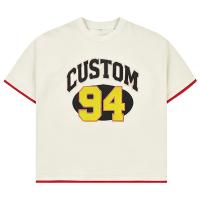 China Custom 260gsm 100%cotton Vintage Oversized T-Shirt for Streetwear Brands for sale