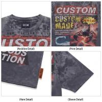 China Custom Raw Edge & Vintage DTG Print Acid Wash Oversized T-Shirt For Men for sale