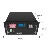 China Off Grid 10 Kwh Rack Mounted Lithium Battery 48V 100AH 150AH 200AH 300AH for sale