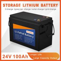 China 24v 100Ah 200Ah 230Ah 300Ah Lifepo4 Lithium Battery For Solar Storage for sale