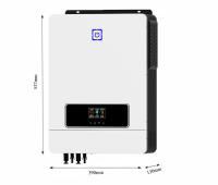 China TTNergy 7.2KW 8.2KW 10.2KW 48V DC 220/230V AC Pure Sine Wave Solar Inverter Double MPPT On/Off Grid Solar Inverter for sale