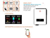 China TTNergy 7.2KW 8.2KW 10.2KW 48V DC 220/230V AC Pure Sine Wave Solar Inverter Double MPPT On/Off Grid Solar Inverter for sale