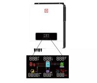 China 2023 HOT High Capacity On/off Grid Tie Home Solar Power Inverter Touch LCD RGB Light 7KW/8KW/10KW 48V Hybrid Inverter for sale