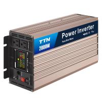 China TTN 6000W Pure Sine Wave Inverter,12V to 110V, Power Voltage Transformer,LCD Display,with Battery Cable,Multiple Protection for sale