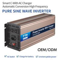 China 12v 24v DC To AC 110v 220v Power Inverter With AC Charger 500W 1000W 2000W for sale