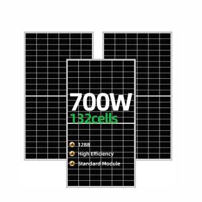 China Solar Panel 700W 144 Cell Half Cut 650W 660W 670W 680W 700W 800 WATT Photovoltaic Panel PV Module for sale