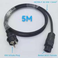 China 5M VDE Betteri BC01 Schuko Cable H07RN-F Betteri AC Extension Cable Germany Micro Inverter Solar Panel Grid Tie Solar System for sale
