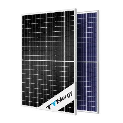 China TTNergy Hot Sell Black 450W 550W 600W 650W 700W 800W Half Cell PV Module Mono Solar Panel 10BB 12BB for sale