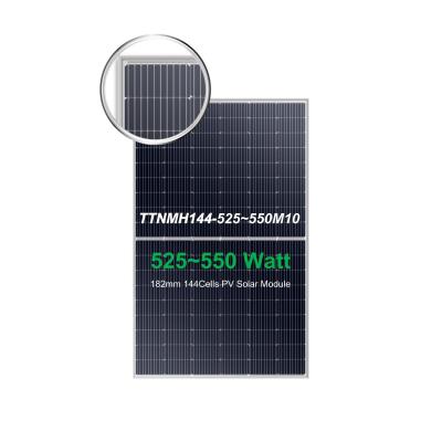 China Solar Panel 600W 182mm 10BB Half Cut 540W 545W 550W Solar Panel 144 Cells for sale