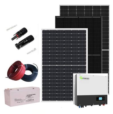 China Off Grid Solar System Inverter Solar Power System 5kw 10kw 20kw home Solar Energy Power System for sale