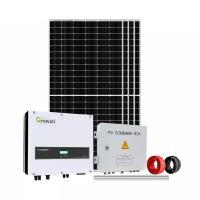 China Full Set Solar Power Station Home Install 5KW Hybrid Off Grid Solar Power System for sale