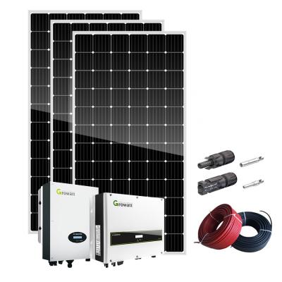 China Complete Set Solar Energy System 10000w Hybrid Solar System 3KW 5KW 8kw 10KW Solar Power System for Home for sale