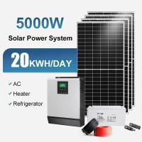 China Off Grid Type 5KW Solar Energy Systems With Mono And Poly Series Solar Panels for sale