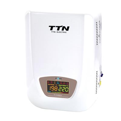 China TTN 220v 4000w 5000w 5kva 10kva 5000 10000 watt Wall Mount SVC Servo Motor Control AC AVR automatic voltage regulator stabilizer for sale
