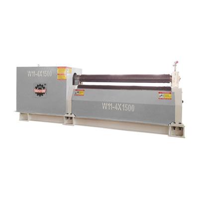 China Ss Plate Rolling Machine Suppliers Steel Roller Bending Machine W11-4×1500 for sale