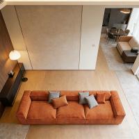 China Modern Compressible Modular Sectional Sofa Space Saving Vacuum Pack Couch For Living Room Apartment for sale