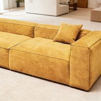 China Luxury Home Office Furniture Vacuum Packaging Living Room Corduroy Compressed Modular Sofa Bed for sale