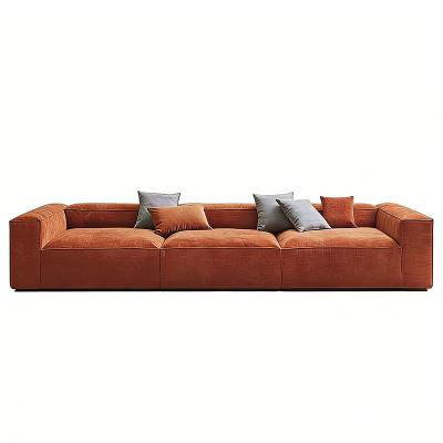China Luxury Home Office Furniture Vacuum Packaging Living Room Corduroy Compressed Modular Sofa Bed for sale