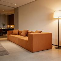 China Vacuum Sealed Modular Office-Friendly Ottoman Matching Pillow Space-Saving Upholstered Custom Module Compressed Sofa for sale