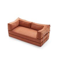 China Modern Compression Sofa Bed Set Fabric Sectional Modular Design Stainless Steel Legs Square Shape Sponge Vacuum Packed Villa for sale