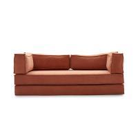 China Modern Compression Sofa Bed Set Fabric Sectional Modular Design Stainless Steel Legs Square Shape Sponge Vacuum Packed Villa for sale