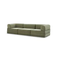 China Vacuum Pack Modern Convertible Foam Eco-Friendly 2 Seater Hotel Use Living Room Compressed Folding Rectangle Sofa Bed Double for sale