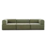 China Vacuum Pack Modern Convertible Foam Eco-Friendly 2 Seater Hotel Use Living Room Compressed Folding Rectangle Sofa Bed Double for sale