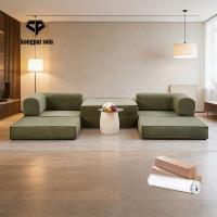 China Vacuum Pack Modern Convertible Foam Eco-Friendly 2 Seater Hotel Use Living Room Compressed Folding Rectangle Sofa Bed Double for sale