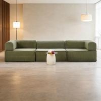 China Vacuum Compressed Sofa Bed In Box Modular Sponge Filling Unpacking Friendly Apartment Living Furniture for sale