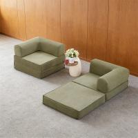 China Vacuum Compressed Sofa Bed In Box Modular Sponge Filling Unpacking Friendly Apartment Living Furniture for sale