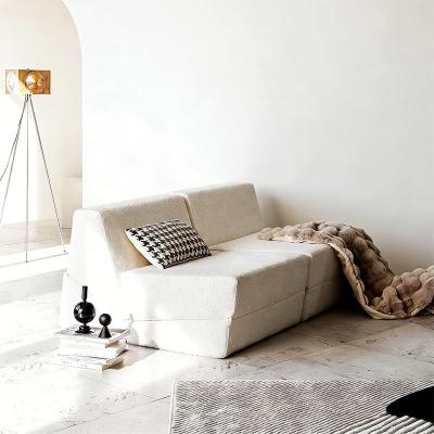China Modern Square Sectional Sofa Apartment Living Room Bedroom Recliner Sofa Bed Furniture Vacuum Compressed Modular Packing for sale