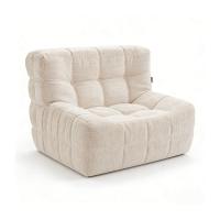 China Luxury Modern Brown Vacuum Compression Sofa For Living Room Single 1 Seat Modular Sofa Couch for sale