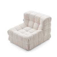 China Luxury Modern Brown Vacuum Compression Sofa For Living Room Single 1 Seat Modular Sofa Couch for sale