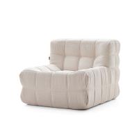 China Luxury Modern Brown Vacuum Compression Sofa For Living Room Single 1 Seat Modular Sofa Couch for sale