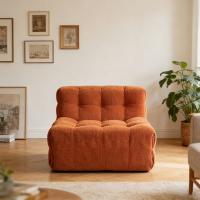 China Vacuum Compressed Cloud Sofa Cream Fabric Bubble Chair Single Seat Modern Lazy Floor Couch For Living Room Lounge Furniture for sale