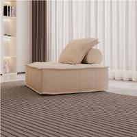 China Single Seater Fabric Square Villa Vacuum Compressed Stackable Sofa Quick Rebound Without Deformation for sale