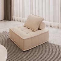 China Single Seater Fabric Square Villa Vacuum Compressed Stackable Sofa Quick Rebound Without Deformation for sale