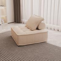 China Single Seater Fabric Square Villa Vacuum Compressed Stackable Sofa Quick Rebound Without Deformation for sale