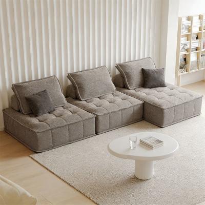 China Modern Lazy Home Compressed Sofa Single Fabric Sponge Compressed Sofa Modern for sale