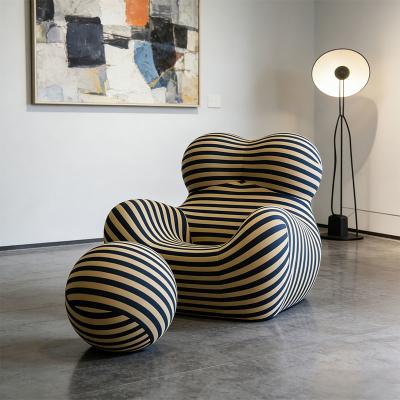 China Modern Minimalist Single Compression Sofa Corduroy Texture Leisure Lazy Living Room Bedroom Home Furniture for sale