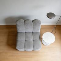 China Vacuum Compressed Upholstered Modular Single Seat Fabric Compression Sofa Large Villa Apartment Living Room for sale