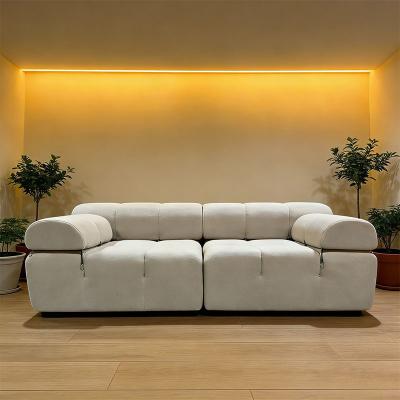 China Modern Living Room Furniture Set Convertible Couch Bed Sectional Sofa Wholesale Foam Compression for sale